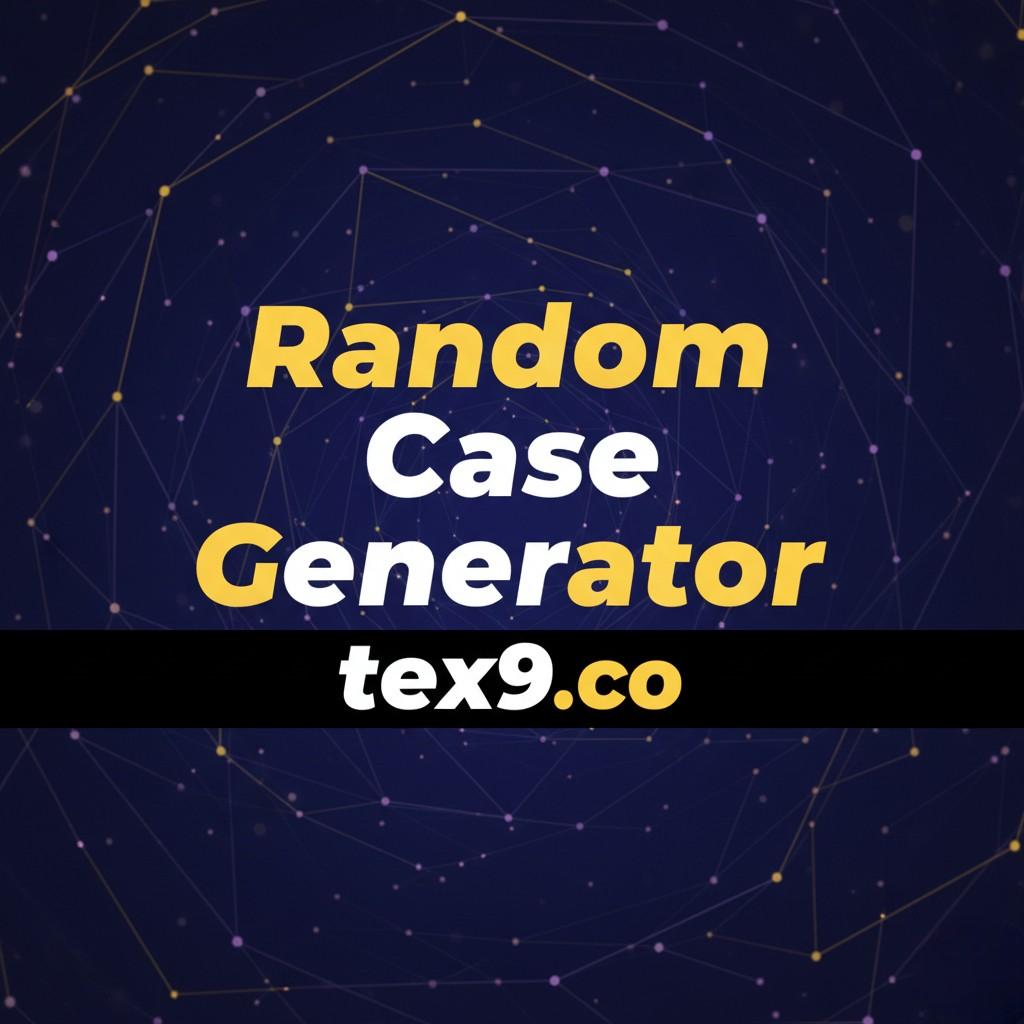 Random Case Generator Create Mixed Case Text Online